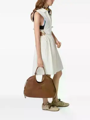 Miu Miu Ivy Nappa Leather Shopping Bag