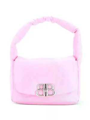 Balenciaga Monaco Padded Leather Small Shoulder Bag - Pink