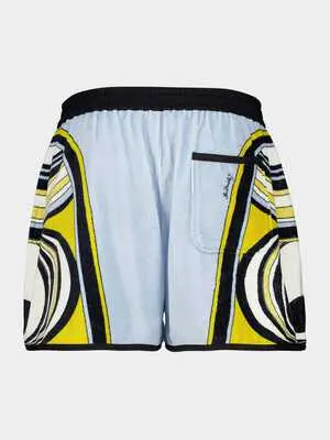 La DoubleJ Peony Placée Terry Cotton Shorts