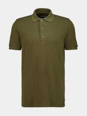 TOM FORD Teak Piquet Polo Shirt - Green