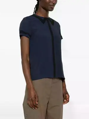 N°21 Short Sleeve Top With Contrast Trim