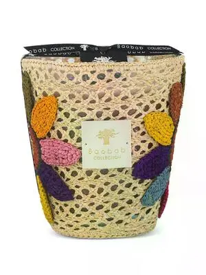 BAOBAB COLLECTION Girasol Raffia-wrapped Candle - Neutrals
