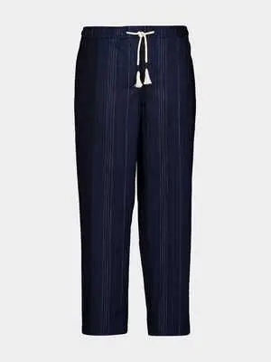 Orlebar Brown Night Iris Stripe Sonoran Trousers - Blue