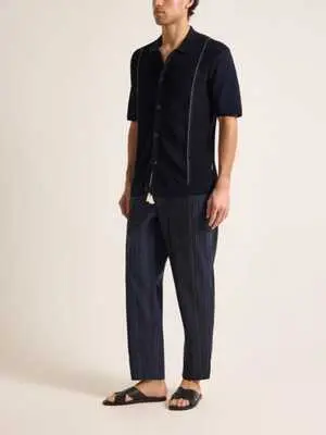 Orlebar Brown Night Iris Stripe Sonoran Trousers - Blue