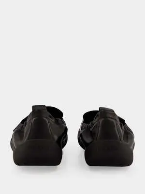 Prada Speedrock Leather Loafers - Black