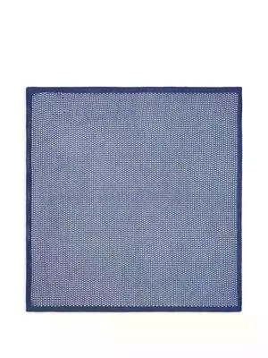 Zegna Open-knit Pocket Square - Blue