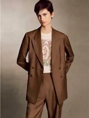 Gabriela Hearst Angela Wool-silk Blazer - Brown