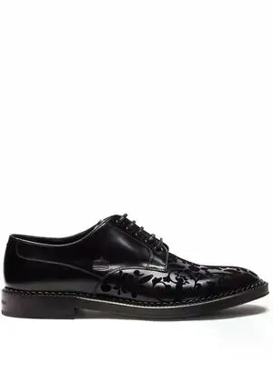 Dolce & Gabbana Jacquard Print Derby Shoes