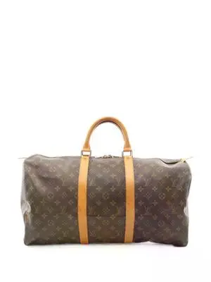 LOUIS VUITTON Monogram Keepall 50 Holdall - Brown