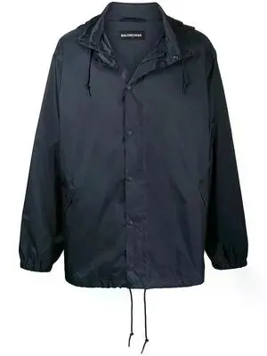 Balenciaga Multi Language Logo Rain Jacket