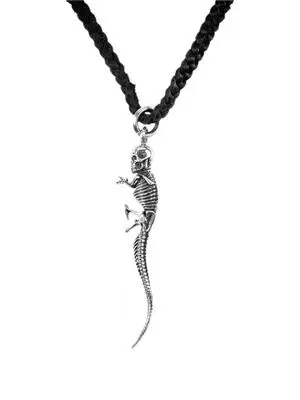 Chrome Hearts Foti Jarvis Skeleton Pendant Necklace - Silver