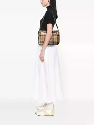 Burberry Haymarket Check Canvas Shoulder Bag