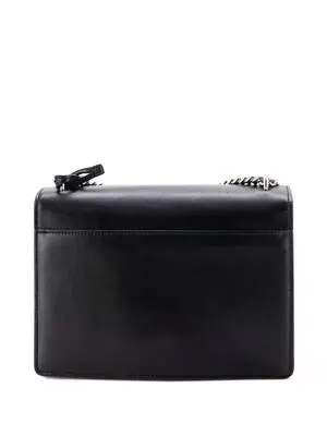 Saint Laurent Medium Sunset Leather Crossbody Bag - Black
