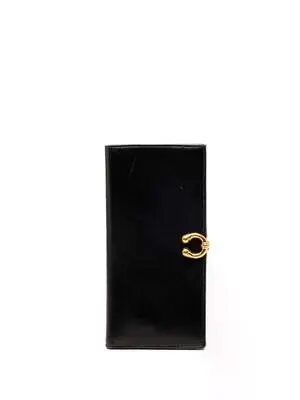 Gucci 2000-2015 Calfskin Horseshoe Wallet Long Wallets - Black