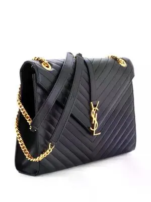 Saint Laurent Classic Monogram Envelope Satchel Shoulder Bag