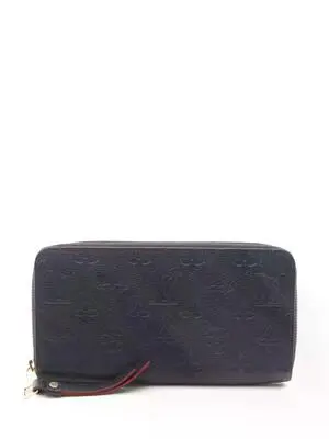 LOUIS VUITTON 2018 Monogram Empreinte Zippy Wallet - Blue