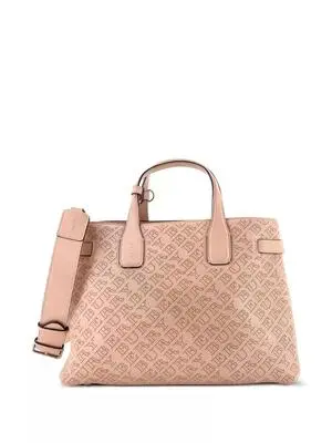 Burberry Banner Nm Perforated Leather Medium Tote Bag
