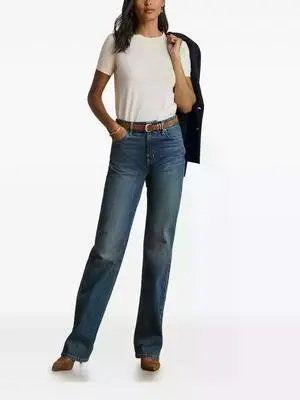 Ralph Lauren Embroidered Short-sleeve Sweater