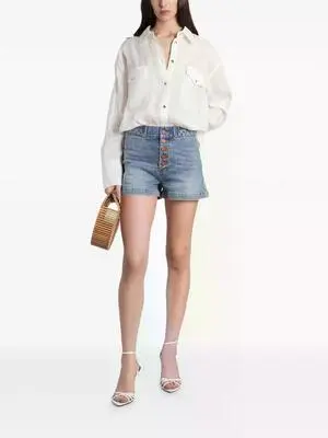 Alice + Olivia Braided Waistband Mini Shorts