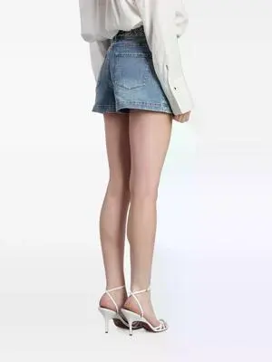 Alice + Olivia Braided Waistband Mini Shorts