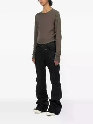 JULIUS Bending Woven Flared Trousers