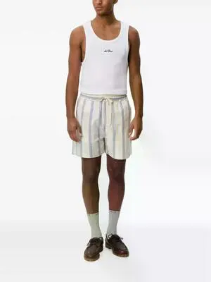 LES DEUX Lawson Vertical-stripe Drawstring Shorts