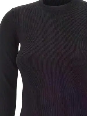 KAOS Ribbed Texture Braided-sleeve Sweater