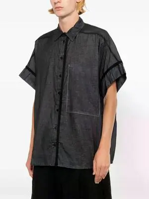 GIOVANNI CAVAGNA Button-up Short-sleeve Shirt
