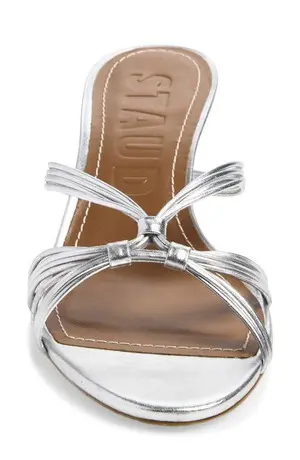 Staud Straud Carrie Strappy Slide Sandal - Silver