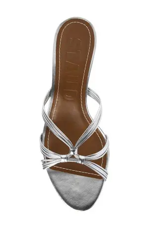 Staud Straud Carrie Strappy Slide Sandal - Silver