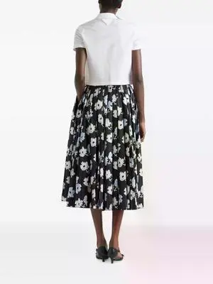 Prada Pleated Poplin Skirt