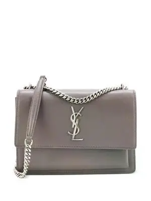 Saint Laurent Sunset Medium Crossbody Bag - Grey