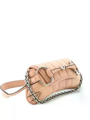 Gucci Horsebit Chain Vertical Quilted Small Shoulder Bag - Neutrals