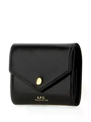 A.p.c. Envelope Leather Wallet - Black