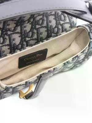 Dior Mini Saddle Oblique Handbag - Blue