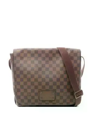 LOUIS VUITTON Brooklyn Mm Damier Ebene Shoulder Bag - Brown