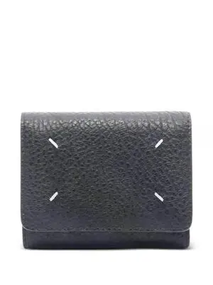 MAISON MARGIELA Trifold Leather Wallet - Black