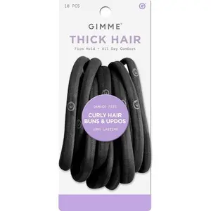GIMME BEAUTY Long Hair Seamless Hair Bands - Black