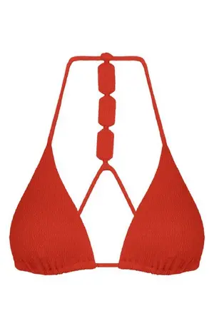 VIX PAULA HERMANNY Textured Triangle Bikini Top