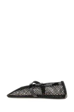 Alaïa Pointed Toe Mary Jane Flats With Buckle Detail