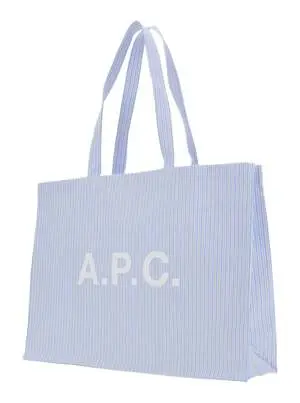 A.p.c. Diane 2.0 Striped Cotton Tote Bag - Multicolor