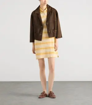 Prada Cotton Piqué Stripe Mini Dress