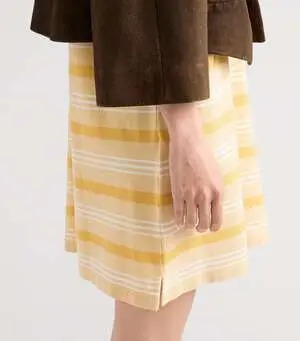 Prada Cotton Piqué Stripe Mini Dress