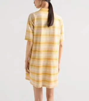 Prada Cotton Piqué Stripe Mini Dress