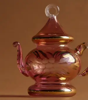 ARTIFACTUALLY Glass Teapot Tree Decoration
