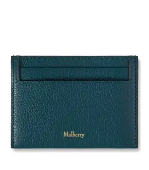 Mulberry Leather Continental Card Holder - Blue