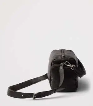 Prada Nappa Leather Shoulder Bag - Brown