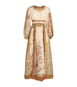 Zimmermann Indra Maxi Dress In Cotton-silk
