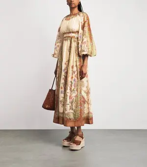 Zimmermann Indra Maxi Dress In Cotton-silk