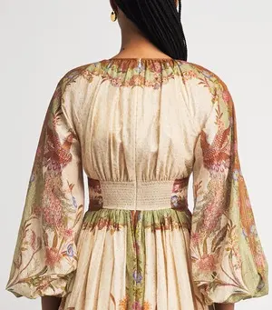 Zimmermann Indra Maxi Dress In Cotton-silk